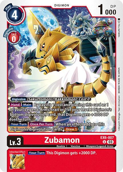 Zubamon - Infernal Ascension - Digimon Card Game - TCGplayer.com