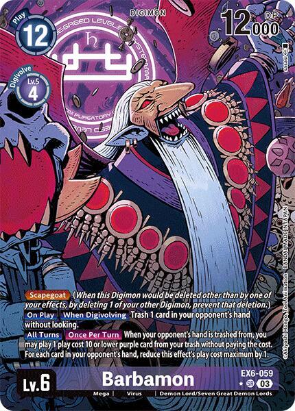 Barbamon (Alternate Art) - Infernal Ascension - Digimon Card Game - TCGplayer.com