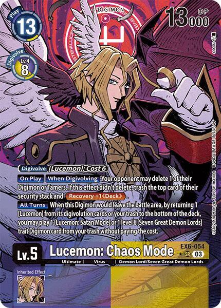 Lucemon: Chaos Mode (Alternate Art) - Infernal Ascension - Digimon Card ...