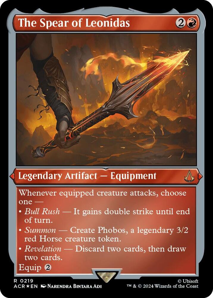 Excalibur Sword Of Eden Foil Etched Universes Beyond Assassins Creed Magic The Gathering