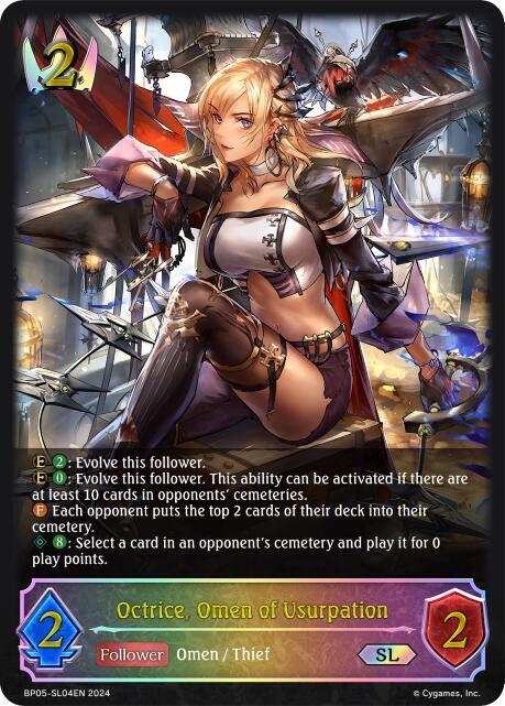 Octrice, Omen of Usurpation (SL) - BP05: Omens Eternal - Shadowverse: Evolve