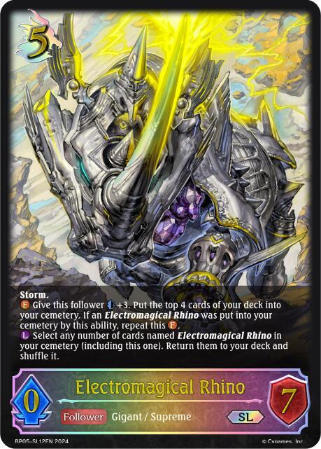 Electromagical Rhino (SL) - BP05: Omens Eternal - Shadowverse: Evolve - TCGplayer.com