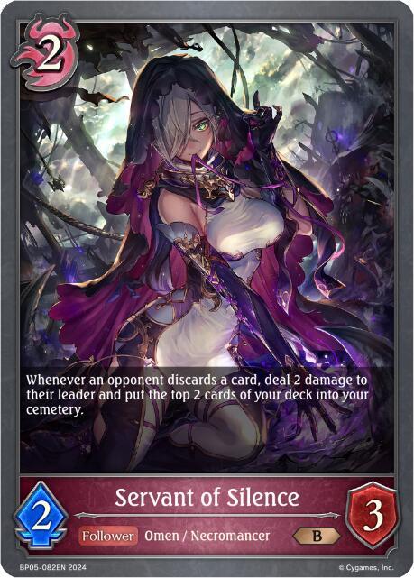 Servant of Silence - BP05: Omens Eternal - Shadowverse: Evolve - TCGplayer.com