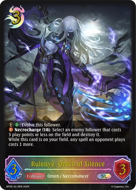 Rulenye, Omen of Silence (SL) - BP05: Omens Eternal - Shadowverse: Evolve - TCGplayer.com