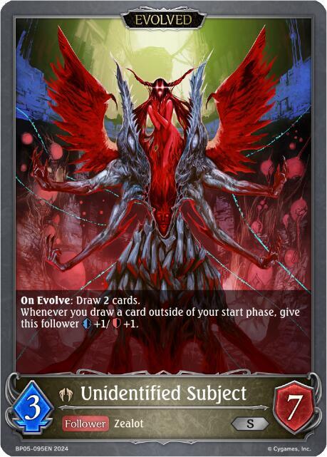 Unidentified Subject (Evolved) - BP05: Omens Eternal - Shadowverse: Evolve - TCGplayer.com