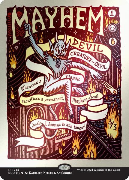 Mayhem Devil (Rainbow Foil) - Secret Lair Drop Series - Magic: The ...