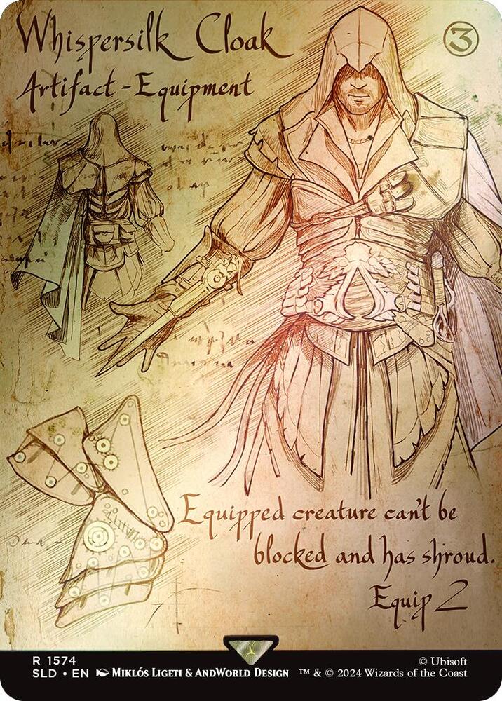 Whispersilk Cloak (Rainbow Foil) - Secret Lair Drop Series - Magic: The ...