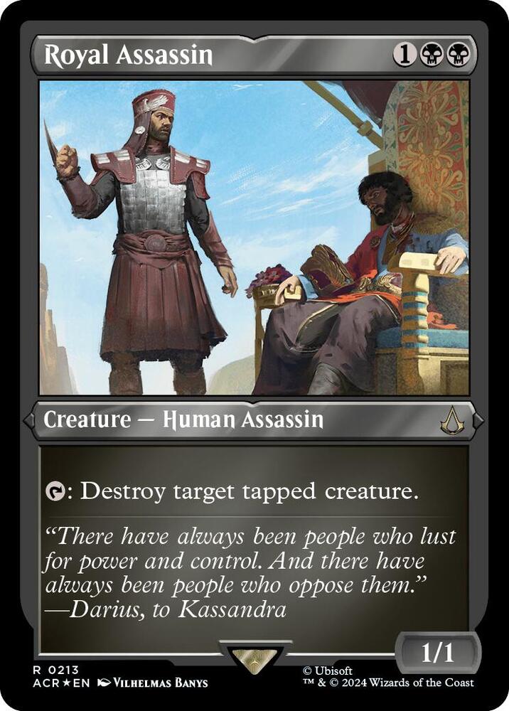 Royal Assassin (Foil Etched) - Universes Beyond: Assassin's Creed - Magic: The Gathering ...