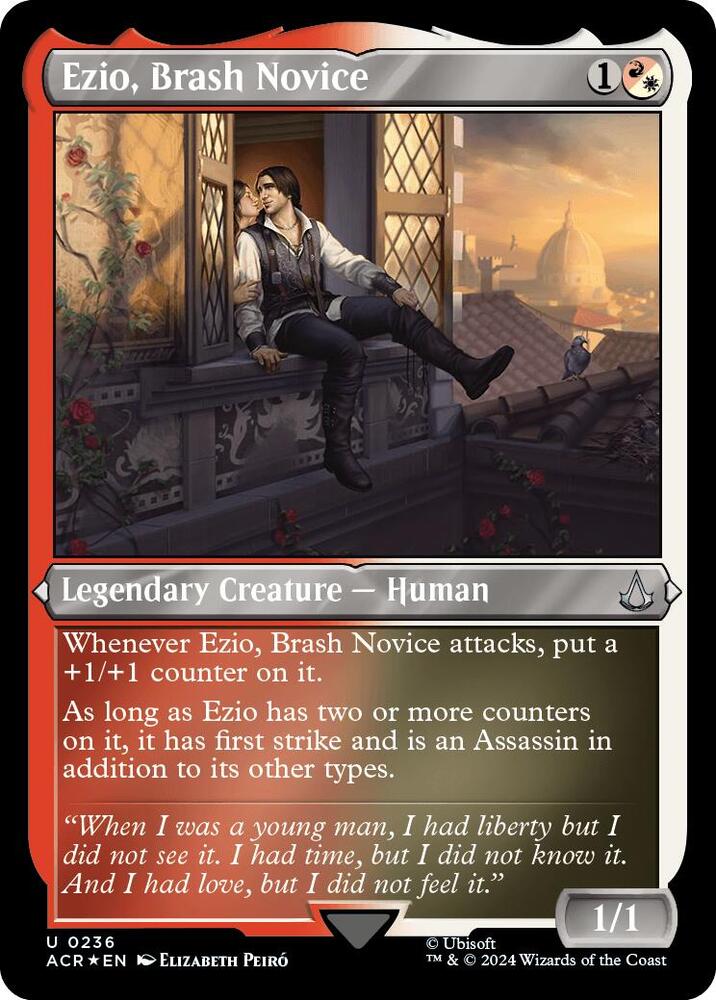 Ezio, Brash Novice (Foil Etched) - Universes Beyond: Assassin's Creed ...