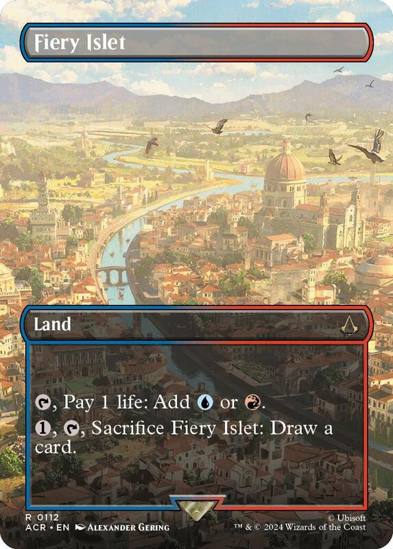 Fiery Islet (Borderless) - Universes Beyond: Assassin's Creed - Magic ...