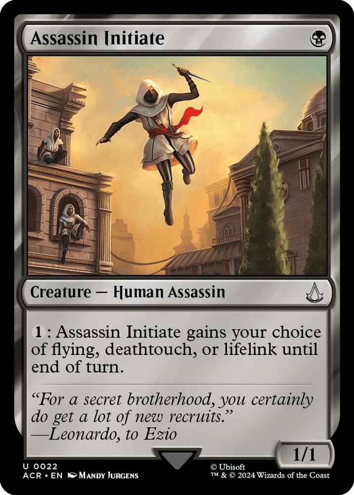 Assassin Initiate - Universes Beyond: Assassin's Creed - Magic: The Gathering - TCGplayer.com