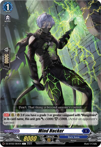 Mind Hacker - DZ-BT02: Illusionless Strife - Cardfight Vanguard - TCGplayer.com