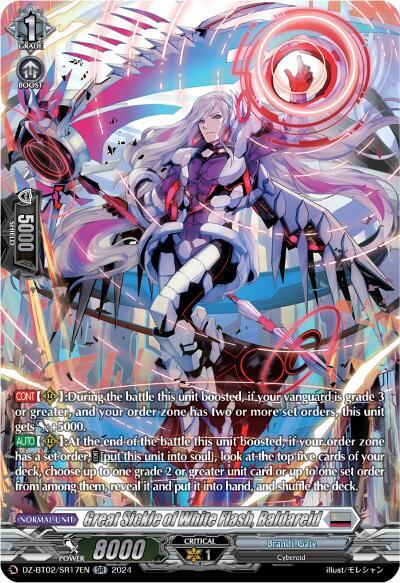 Great Sickle of White Flash, Baldareid (SR) - DZ-BT02: Illusionless Strife - Cardfight Vanguard ...