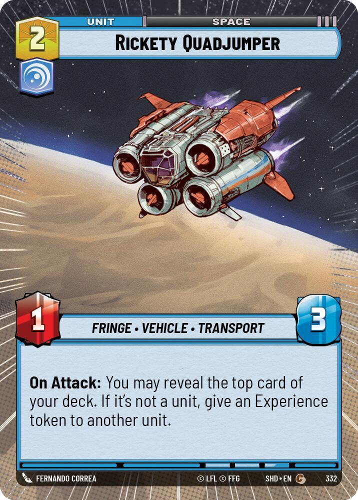 Rickety Quadjumper (Hyperspace) - Shadows of the Galaxy - Star Wars ...