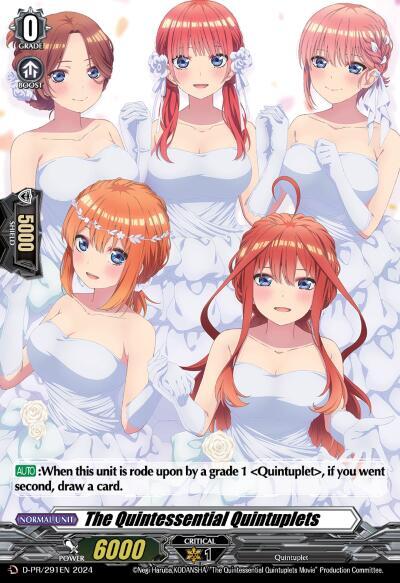 The Quintessential Quintuplets - D Promo Cards - Cardfight Vanguard ...