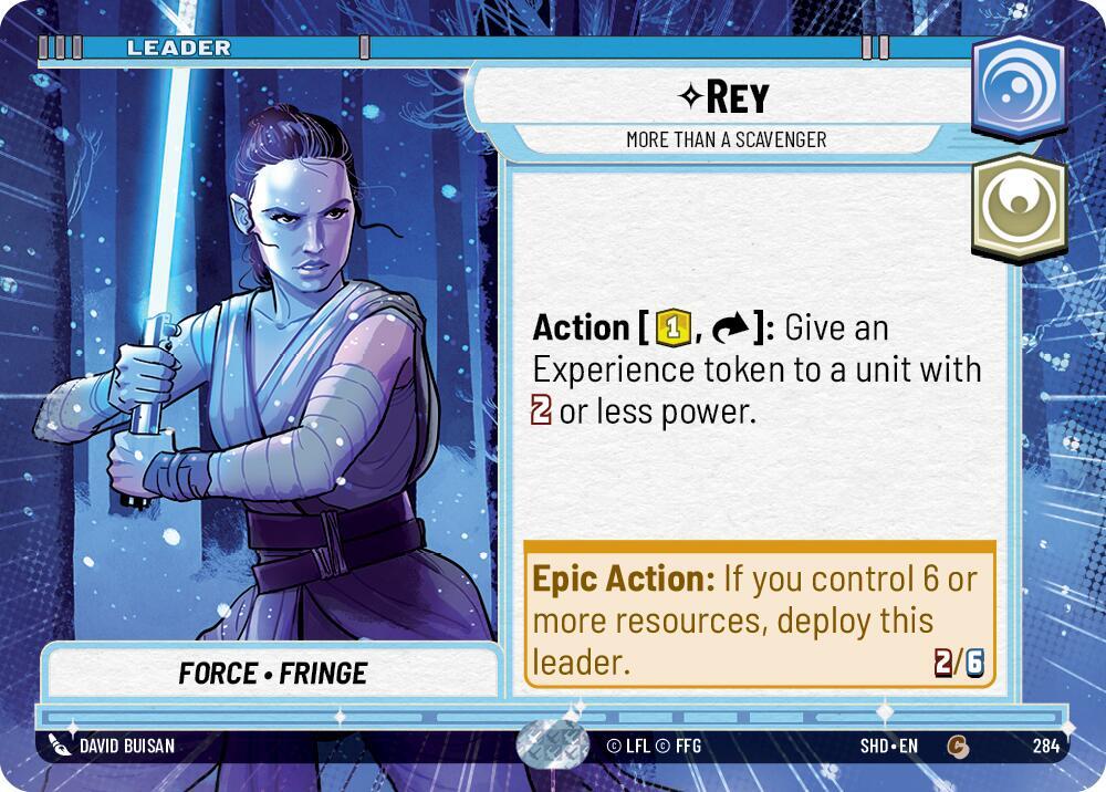 Rey - More Than a Scavenger (Hyperspace) - Shadows of the Galaxy - Star Wars: Unlimited ...