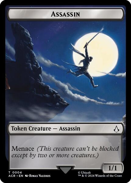 Assassin // Treasure Double-Sided Token - Universes Beyond: Assassin's ...