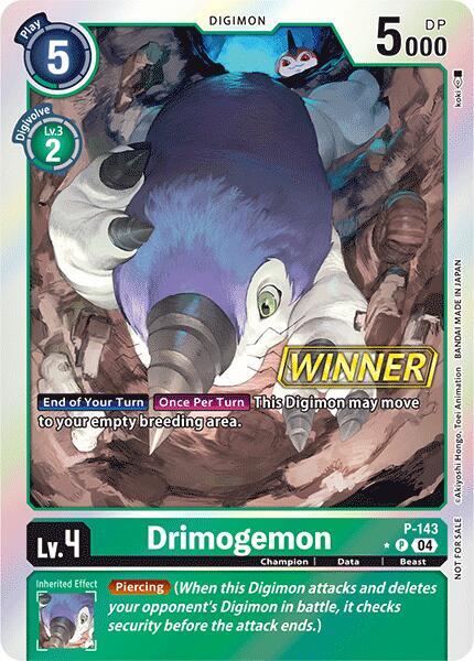 Drimogemon - P-143 (Store Tournament 2024 Jul. - Sep. Winner Pack ...