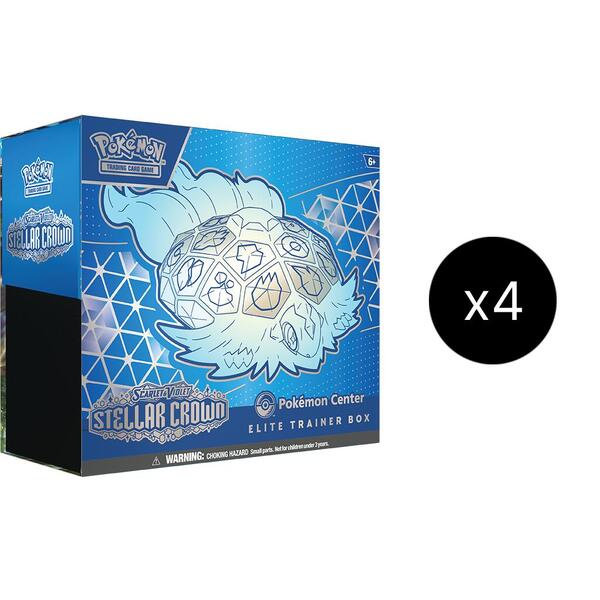 Stellar Crown Pokemon Center Elite Trainer Box (Exclusive) Case - SV07 ...