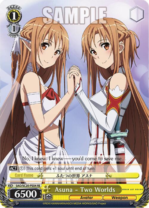 Asuna - Two Worlds - Sword Art Online Chronicle Set - Weiss Schwarz ...