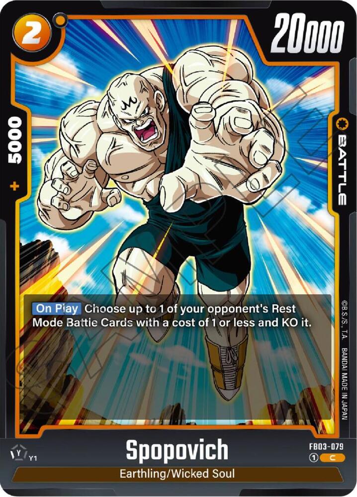 Spopovich - Raging Roar - Dragon Ball Super: Fusion World