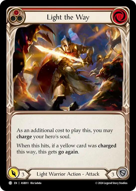 Light the Way (Red) - Armory Deck: Boltyn - Flesh and Blood TCG ...
