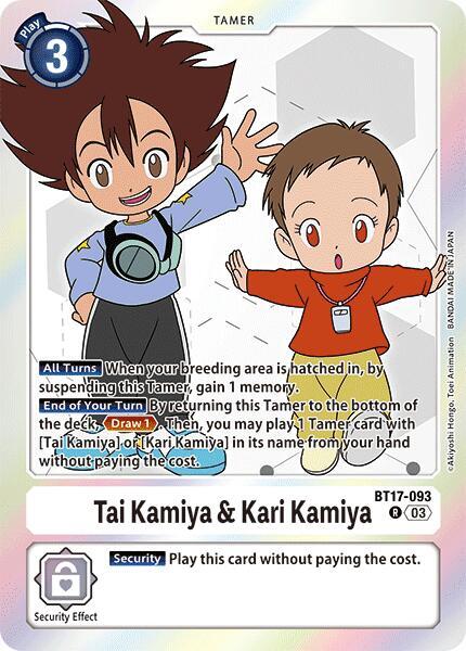 Tai Kamiya & Kari Kamiya - Secret Crisis - Digimon Card Game - TCGplayer.com