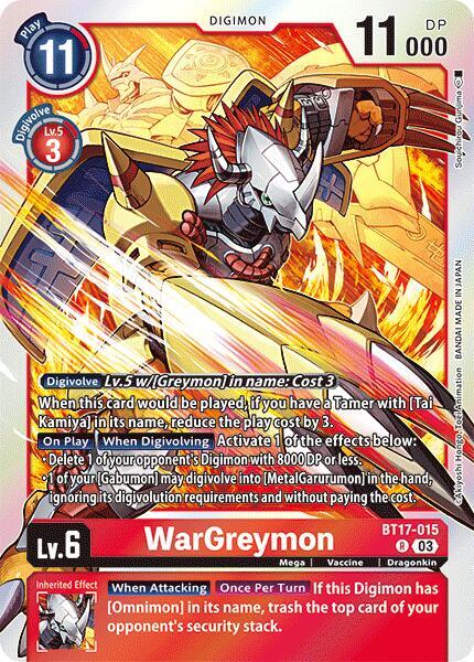WarGreymon - Secret Crisis - Digimon Card Game - TCGplayer.com