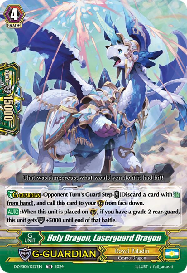 Holy Dragon, Laserguard Dragon - DZ-PS01: Premium Deckset “Jewel Knight” - Cardfight Vanguard ...