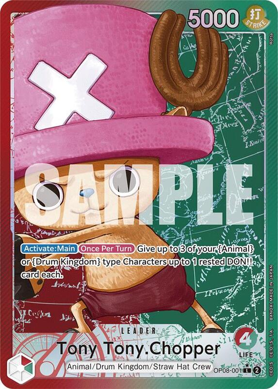 Tony Tony.Chopper (001) (Parallel) - Two Legends - One Piece Card Game ...