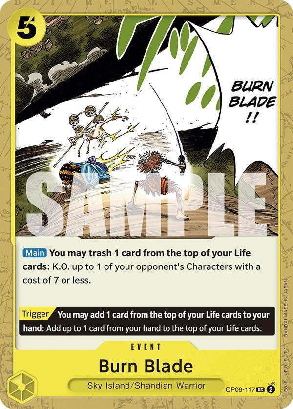 Burn Blade - Two Legends - One Piece Card Game - TCGplayer.com