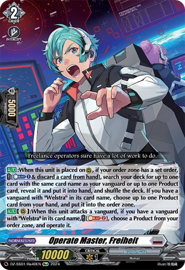 Operate Master, Freiheit - DZ-SS01: Festival Booster 2024 - Cardfight Vanguard - TCGplayer.com