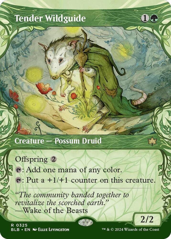 Tender Wildguide (Showcase) - Bloomburrow - Magic: The Gathering ...