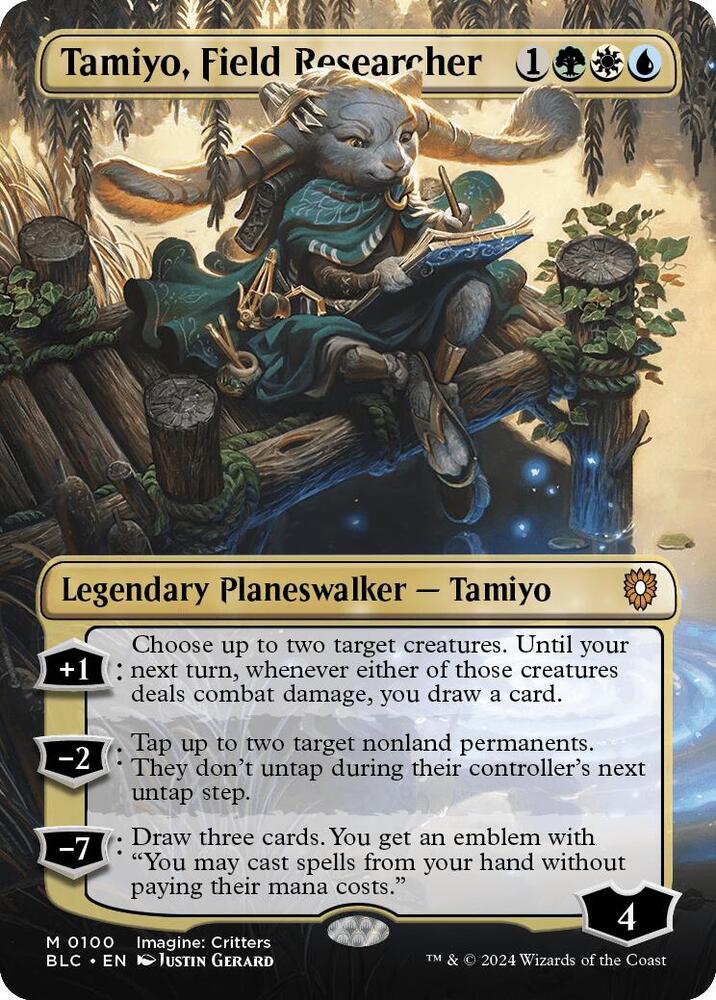 Tamiyo, Field Researcher (Borderless) - Commander: Bloomburrow - Magic ...