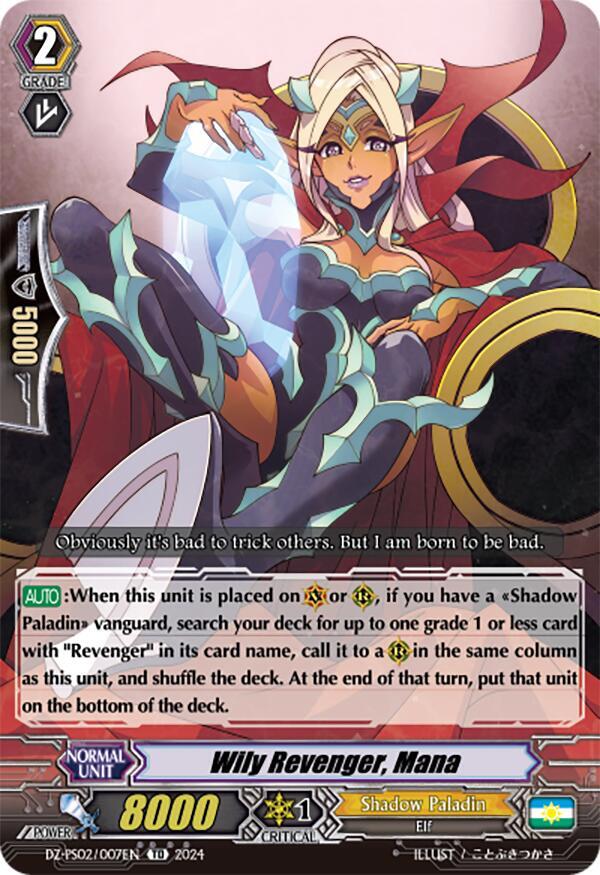 Wily Revenger, Mana - DZ-PS02: Premium Deckset “Revenger” - Cardfight Vanguard - TCGplayer.com