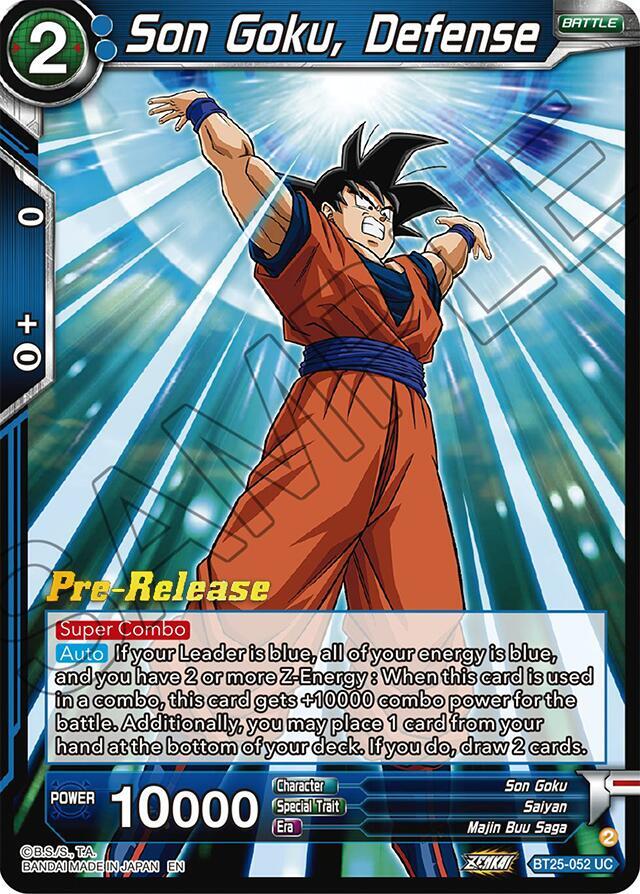 Son Goku, Defense - Legend of the Dragon Balls Pre-Release Cards ...