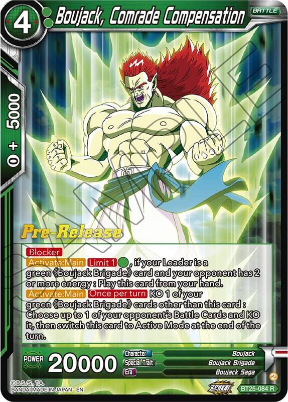 Boujack, Comrade Compensation - Legend of the Dragon Balls Pre-Release ...