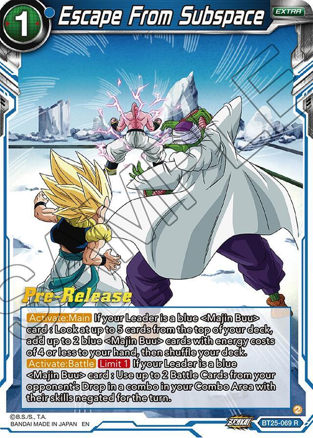 Escape From Subspace - Legend of the Dragon Balls Pre-Release Cards ...