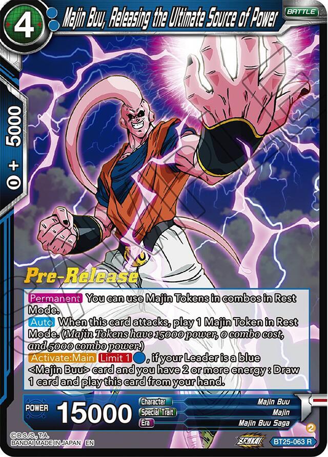 Majin Buu, Releasing the Ultimate Source of Power - Legend of the ...