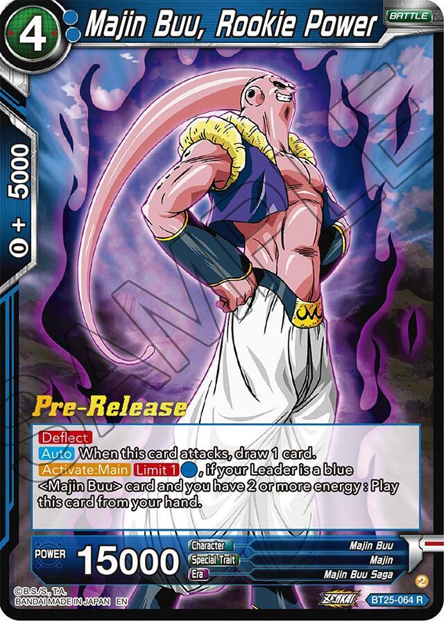 Majin Buu, Rookie Power - Legend of the Dragon Balls Pre-Release Cards ...