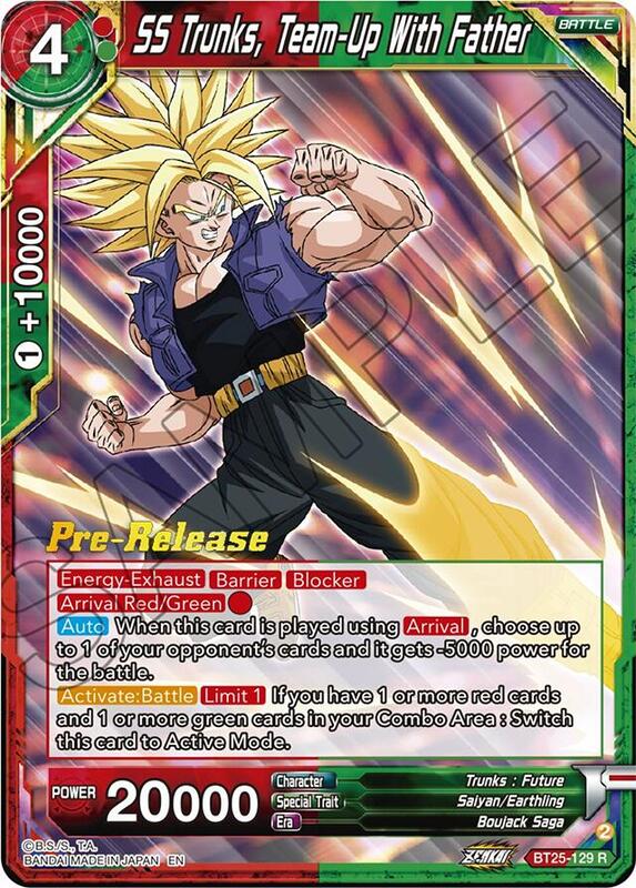 SS Trunks, Team-Up With Father - Legend of the Dragon Balls Pre-Release ...