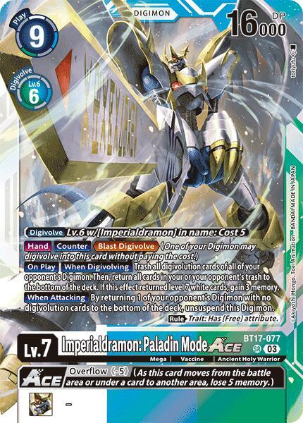 Imperialdramon: Paladin Mode ACE - Secret Crisis - Digimon Card Game - TCGplayer.com