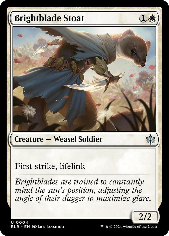 Brightblade Stoat - Bloomburrow - Magic: The Gathering - TCGplayer.com