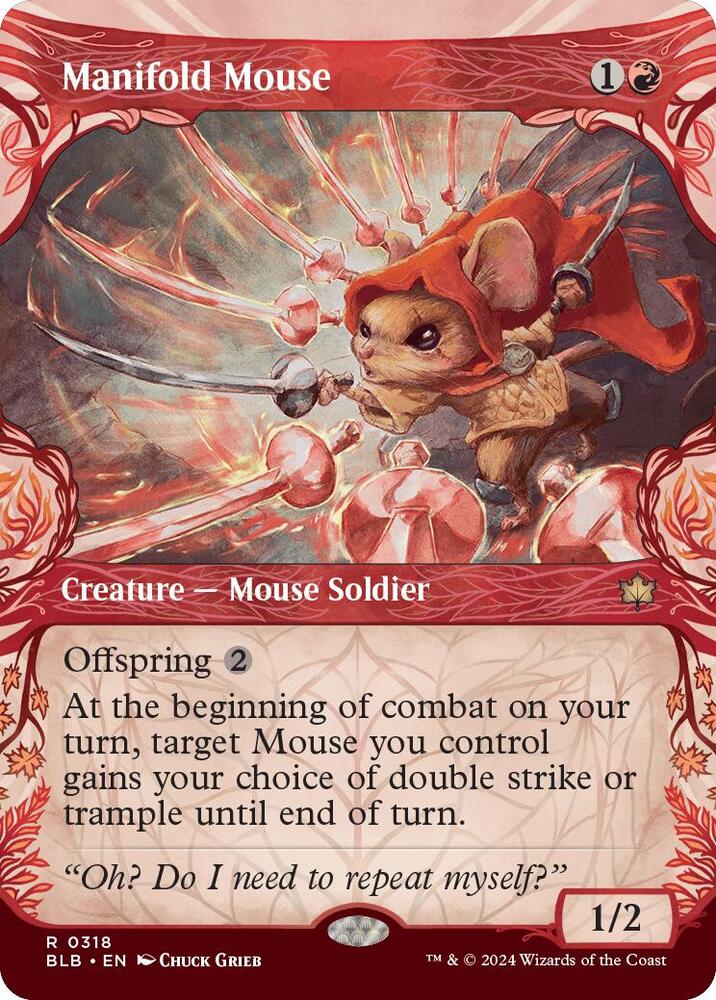 Manifold Mouse (Showcase) - Bloomburrow - Magic: The Gathering ...