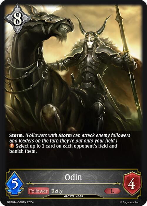 Odin (GFB01a-008EN) - GFB01: Guide to Glory - Shadowverse: Evolve - TCGplayer.com