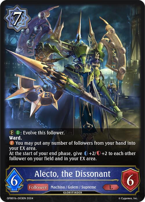 Alecto, the Dissonant - GFB01: Guide to Glory - Shadowverse: Evolve ...
