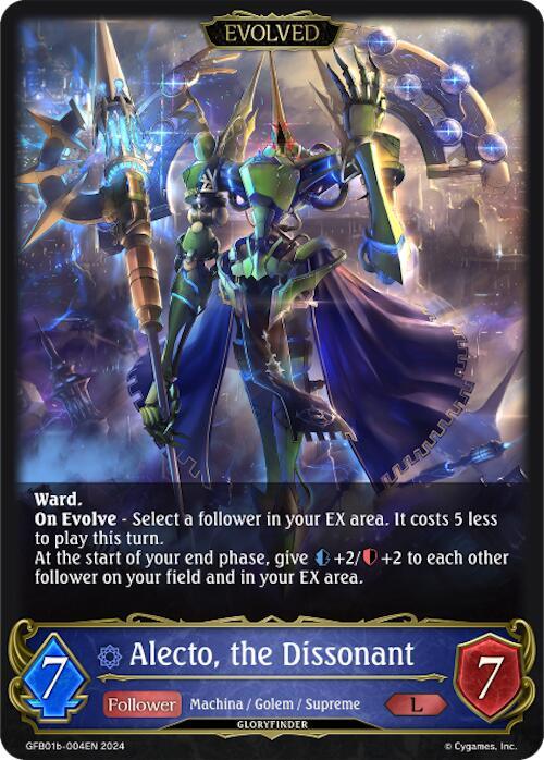 Alecto, the Dissonant (Evolved) - GFB01: Guide to Glory - Shadowverse ...