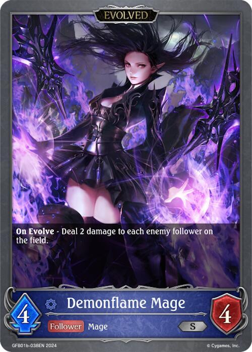 Demonflame Mage (Evolved) - GFB01: Gloryfinder Bundle 01: Guide to Glory - Shadowverse: Evolve