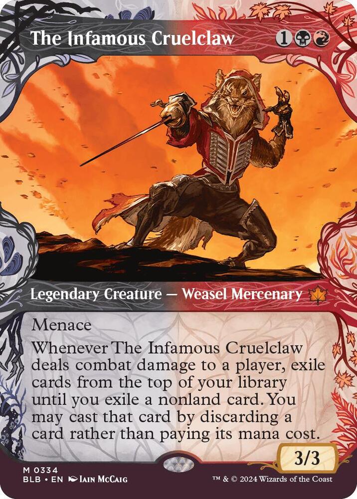 The Infamous Cruelclaw (Showcase) - Bloomburrow - Magic: The Gathering ...