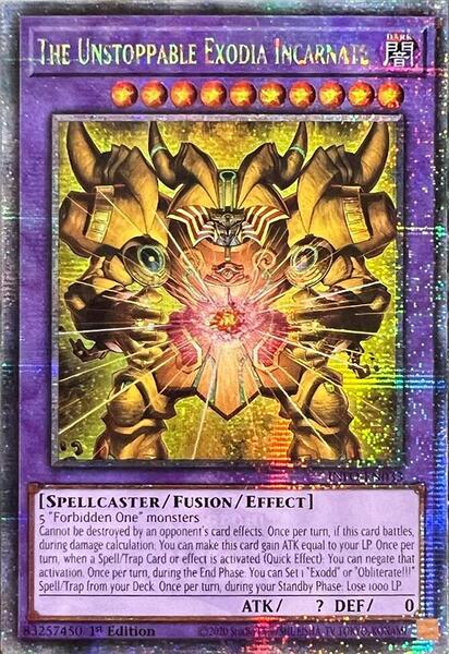 The Unstoppable Exodia Incarnate (Quarter Century Secret Rare) - The ...
